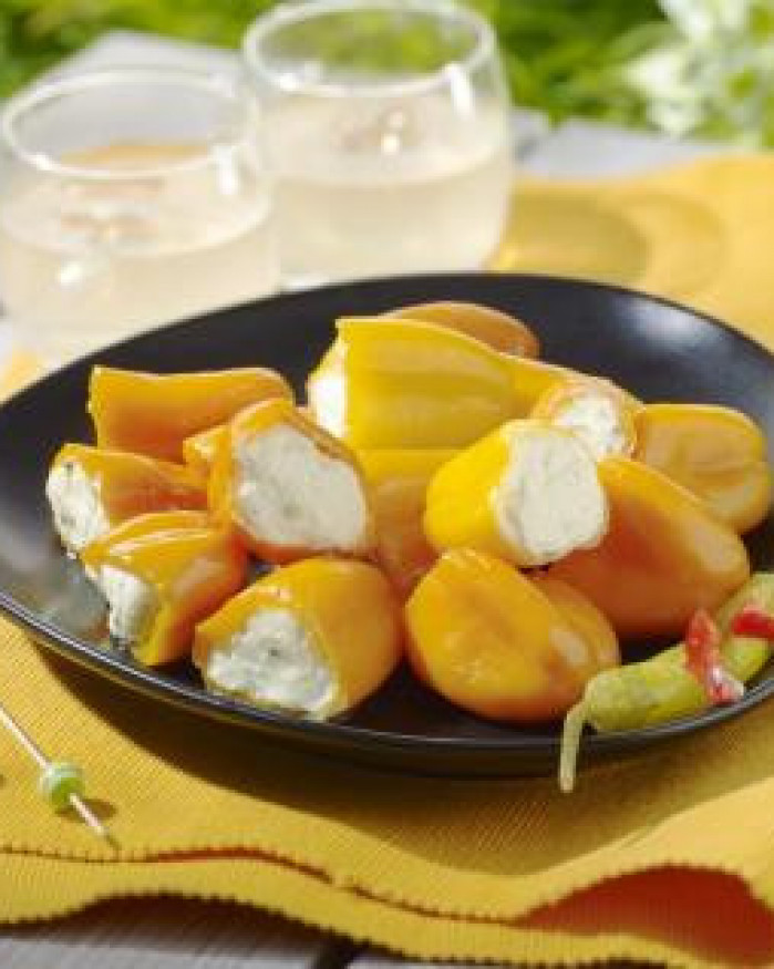 Mini poivrons au chèvre et miel | Maison Bohringer